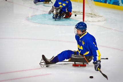 Wordless Wednesday - Ice Sledge Hockey - 5 Minutes for Mom