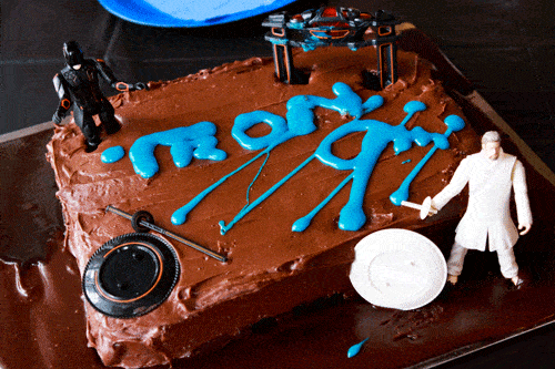 Tackle it Tuesday -- How to Make a TRON Birthday Cake...