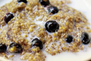 Healthy Breakfast Cereal Recipe - Red River with Ground Flax Seed
