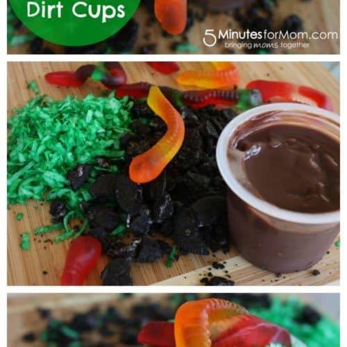 Dirt Cups for Earth Day - 5 Minutes for Mom