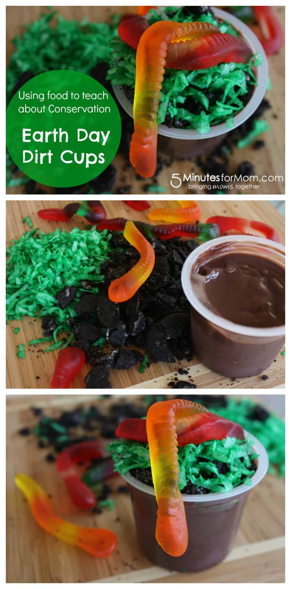 Dirt Cups for Earth Day - 5 Minutes for Mom