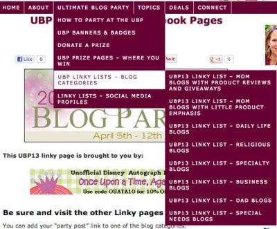 The Ultimate Blog Party 2013 #UBP13 - 5 Minutes for Mom