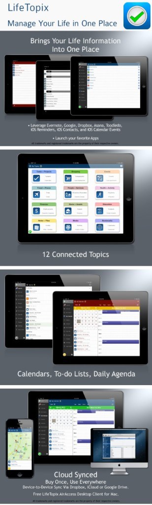 Life­Topix - Com­plete Pro­duc­tiv­ity App for Personal Orga­ni­za­tion