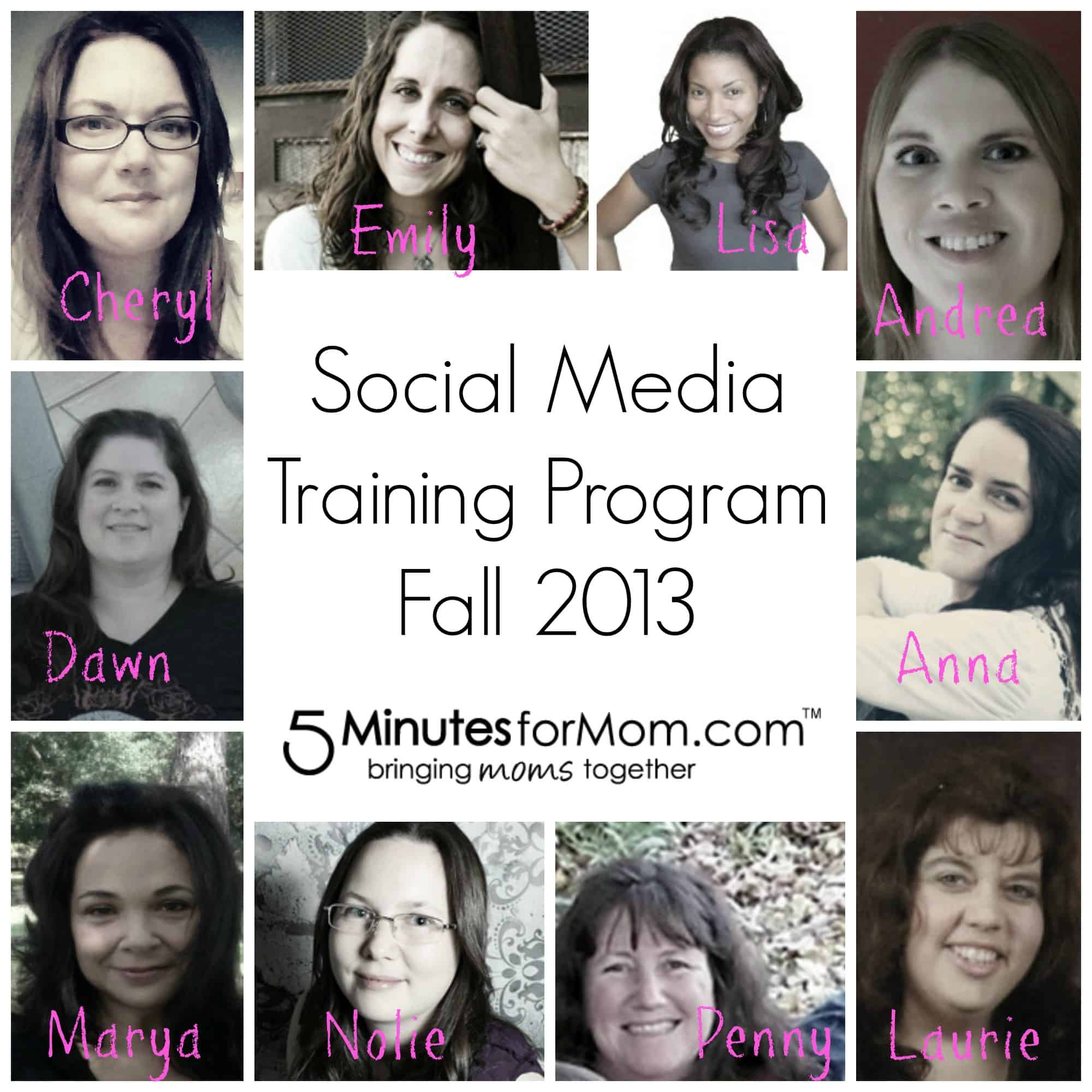 Meet Our Fall 2013 Social Media Training Team - 5 Minutes for Mom