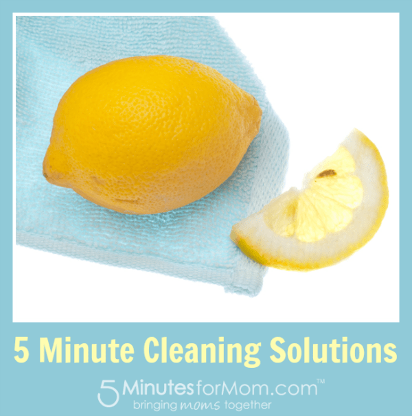 5 Minute Cleaning Solutions - Quick Tips and Ideas to Save Time and Money