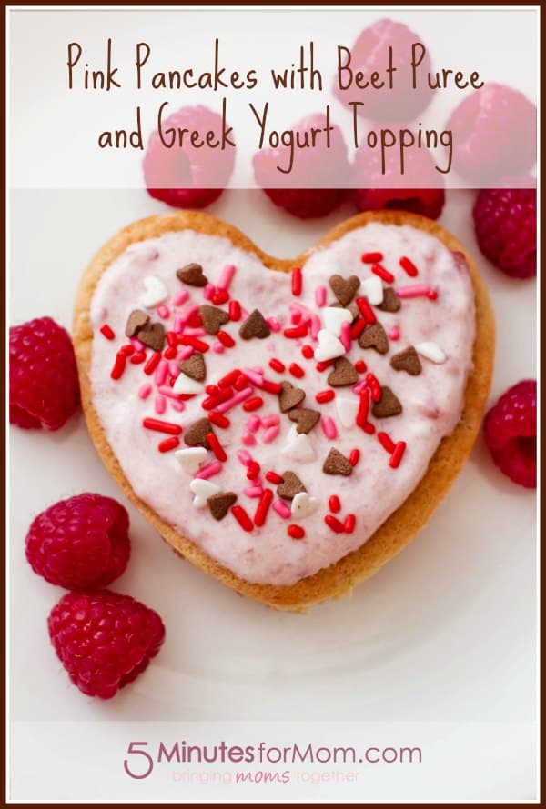 Pink Pancakes with Beet Puree and Greek Yogurt Topping Recipe - 5 ...