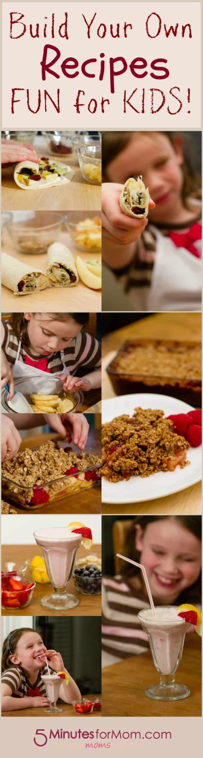 Build Your Own Recipes for Kids (with Clean Up Tips Too!)