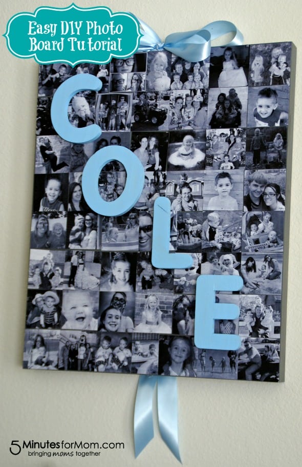 Easy DIY Photo Board Tutorial