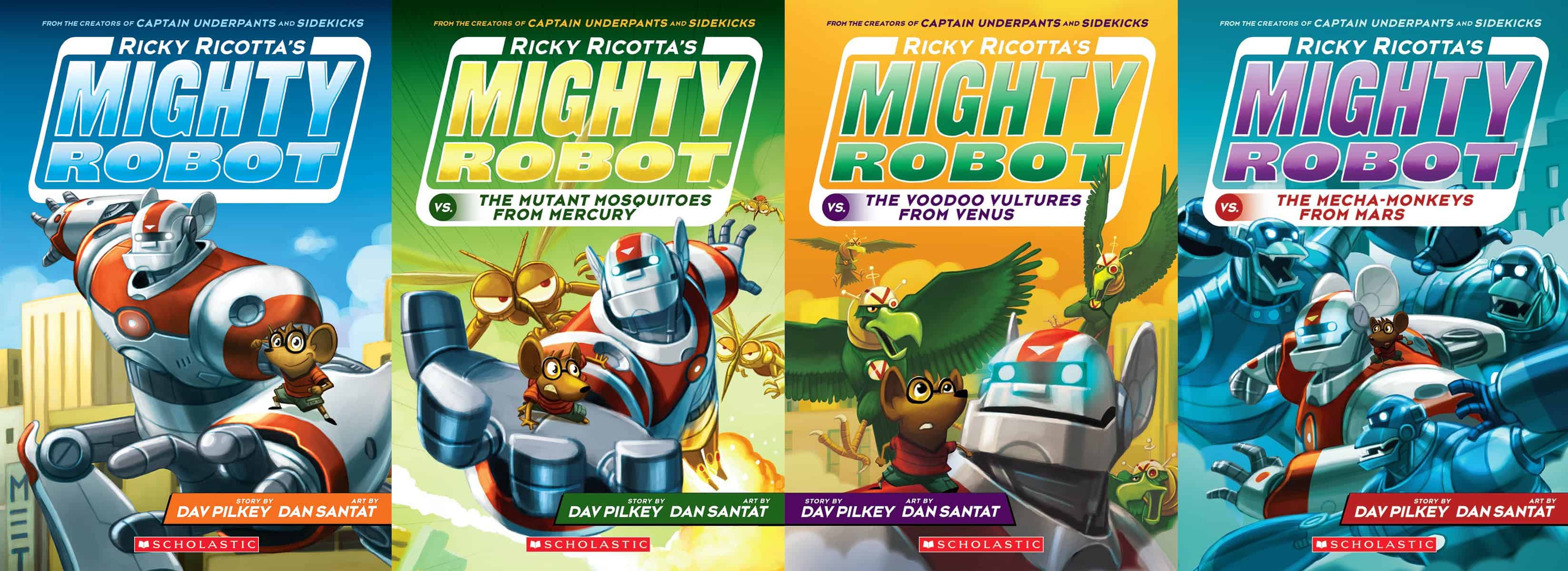 Ricky Ricotta series by Dav Pilkey, all new and in color - 5 Minutes ...