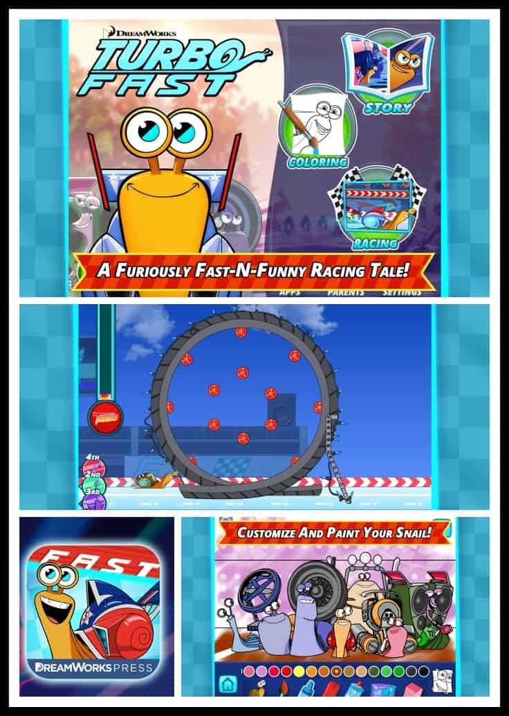 Dreamworks Press Turbo F.A.S.T. Book App - 5 Minutes for Mom