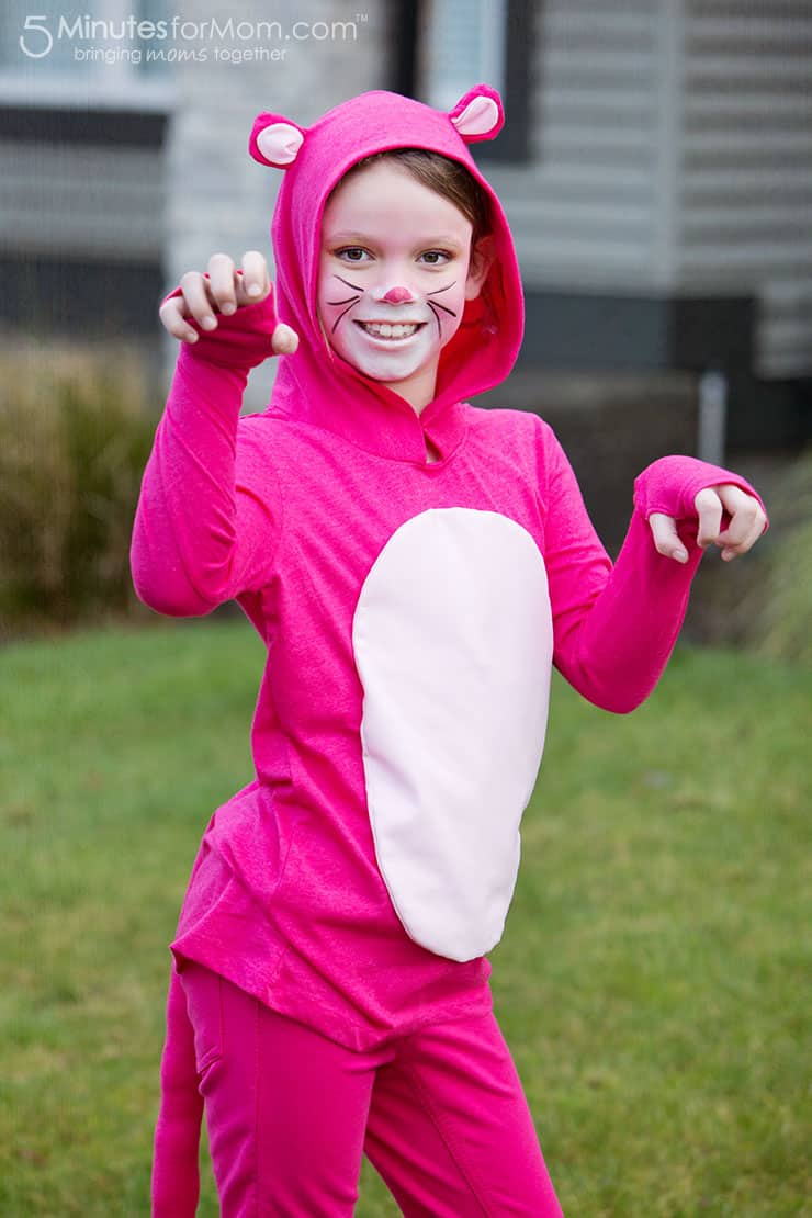 Diy Pink Panther Costume Olivia 5 Minutes For Mom