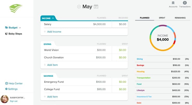 How To Make A Budget In 5 Minutes and Make EveryDollar Work For You - 5 ...