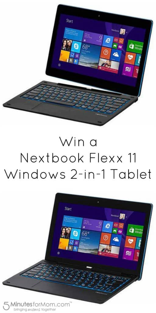Win a Nextbook Flexx 11 Windows 2-in-1 Tablet #Giveaway - 5 Minutes for Mom