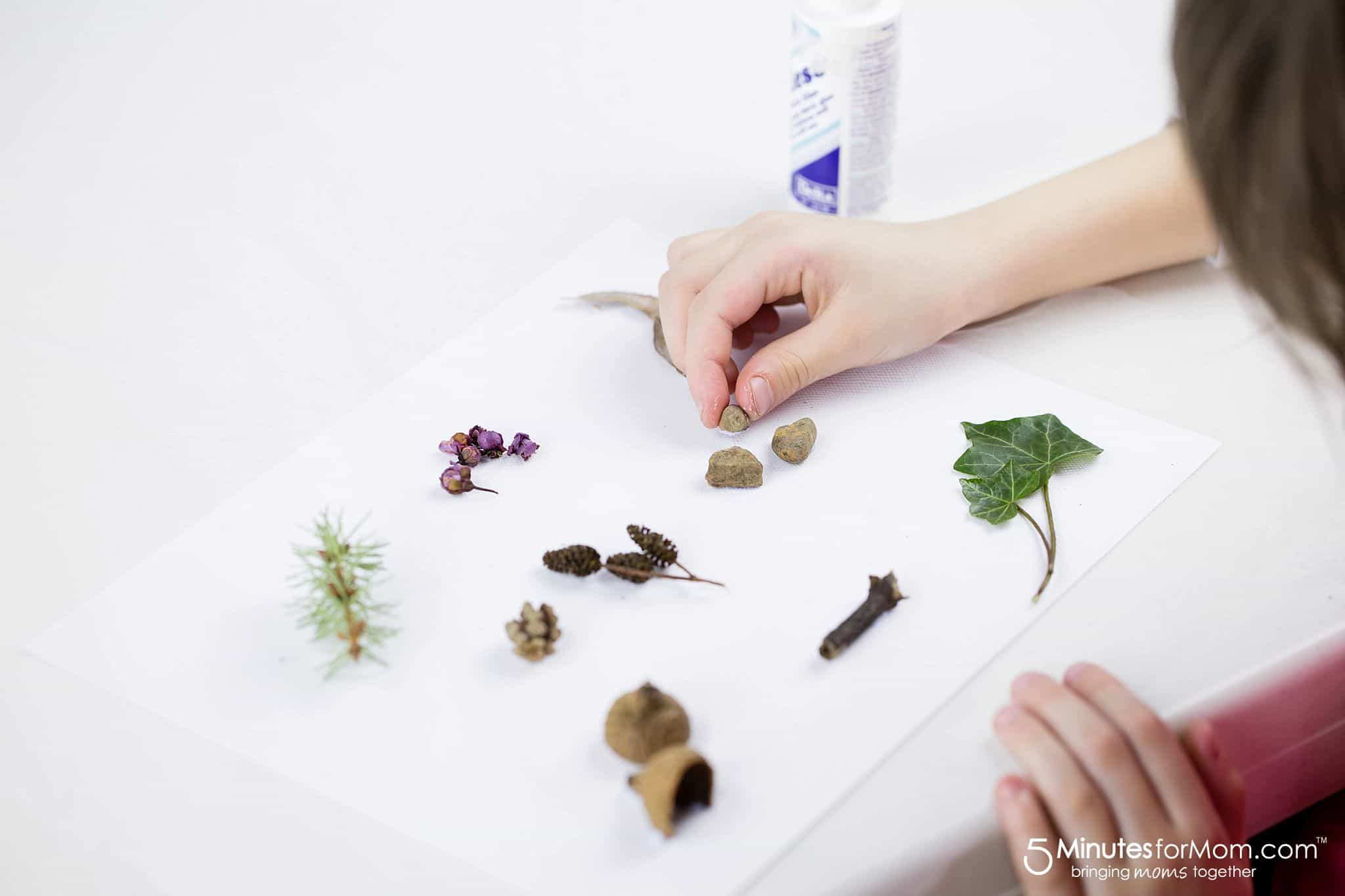 Nature Pocket Art - Beautiful Nature Craft for Kids