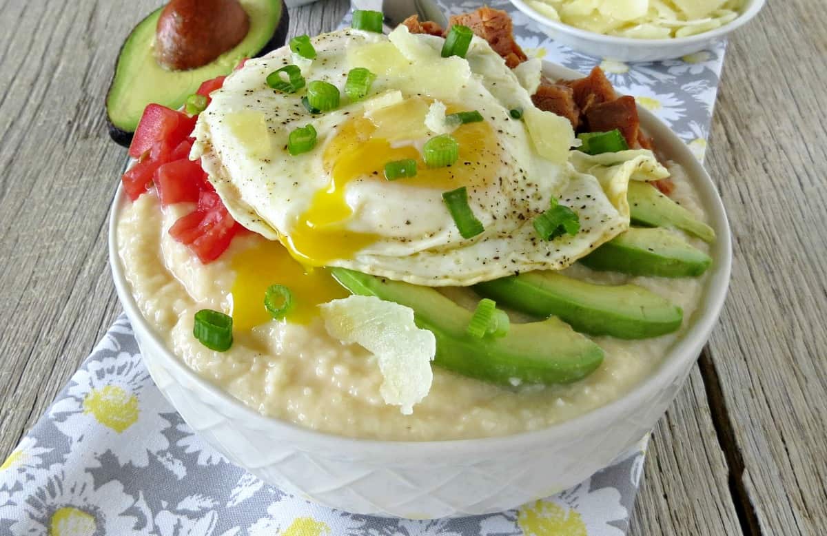 Savory Breakfast Bowl with Cheesy Grits Recipe