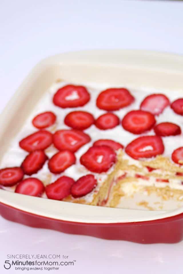 No-Bake Strawberry Ice Box Cake Recipe