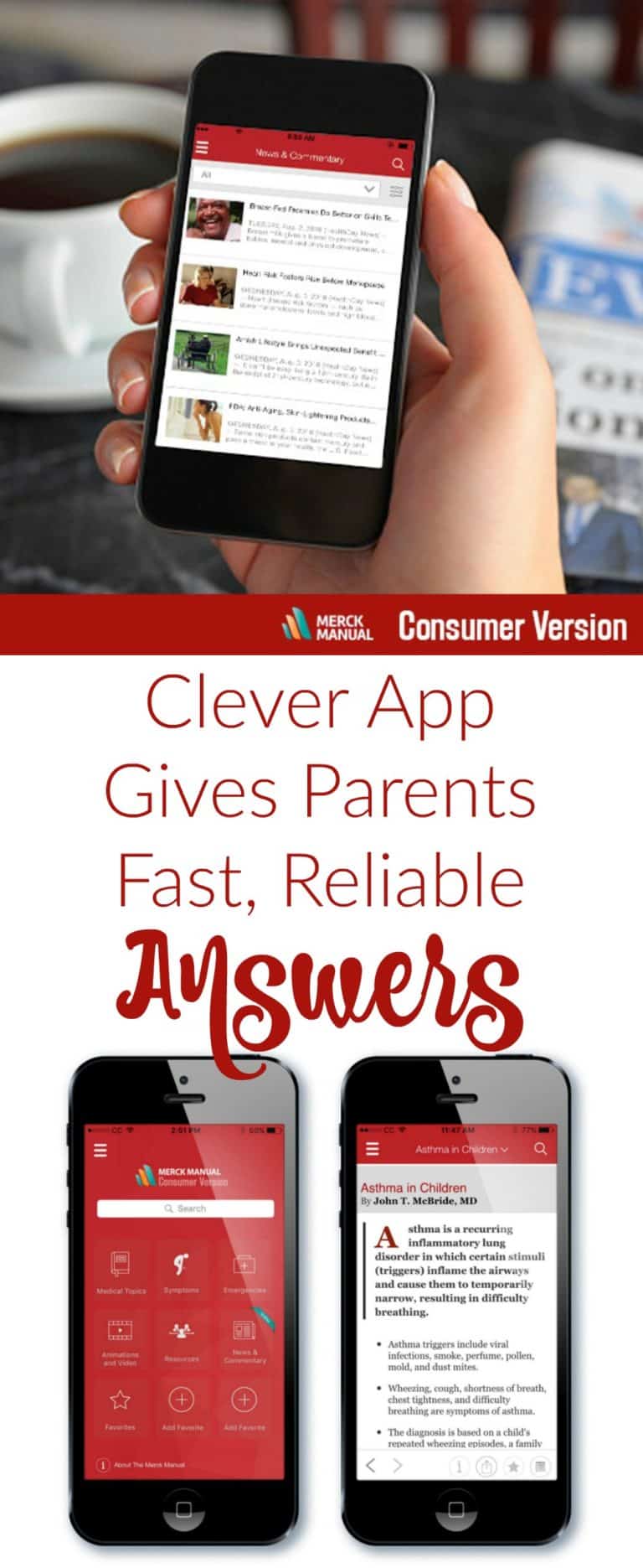Clever App Gives Parents Fast, Reliable Answers #MerckManualApp