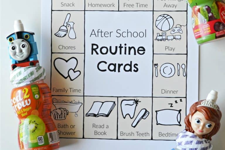 Setting Up A Fun After School Routine - Free Printable