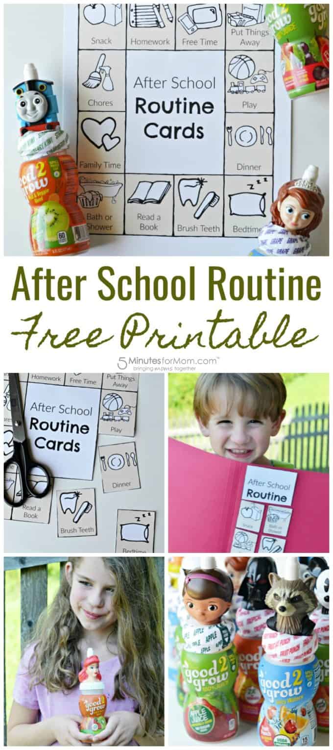 Setting Up A Fun After School Routine - Free Printable