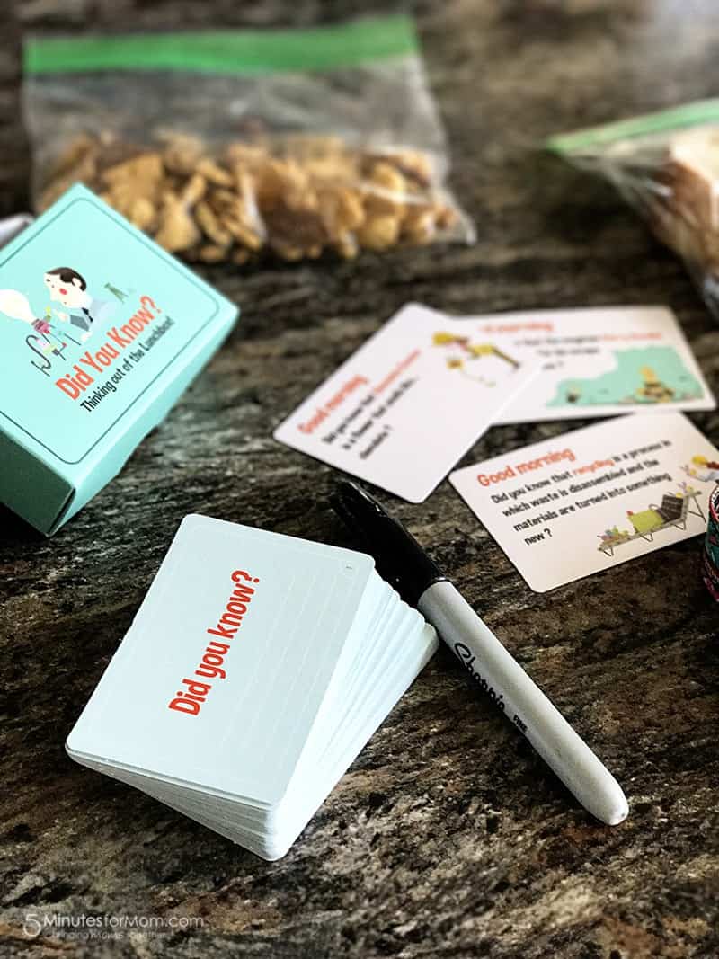 Make School Lunches More Fun with Did You Know? Cards
