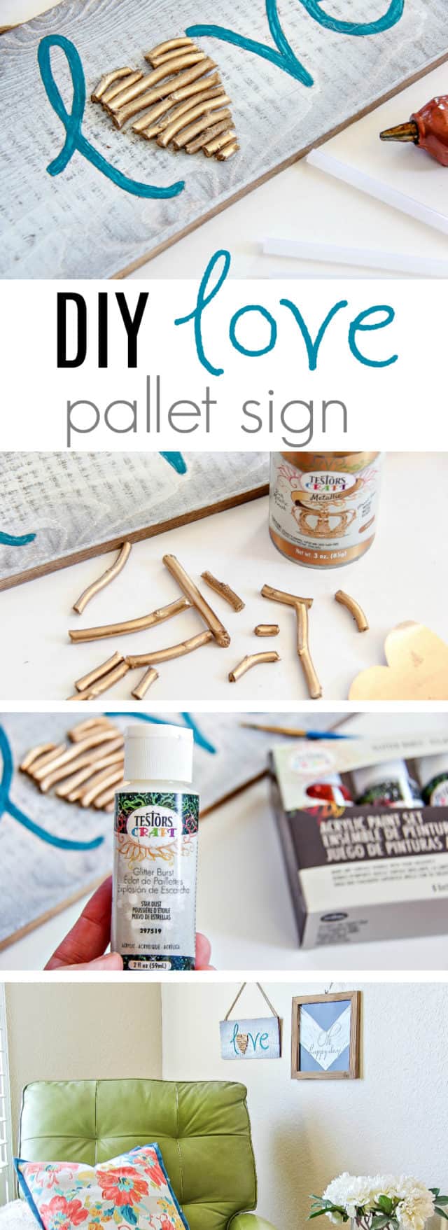 How To Make A Painted Love Sign