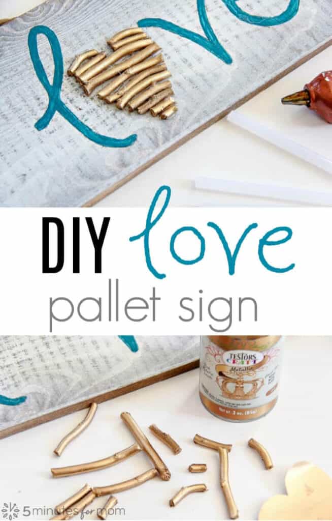 How To Make A Painted Love Sign