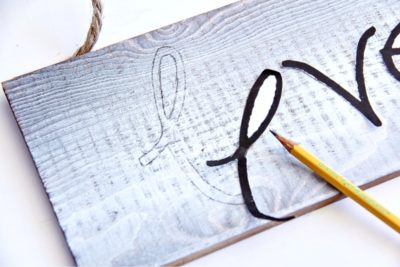 How To Make A Painted Love Sign