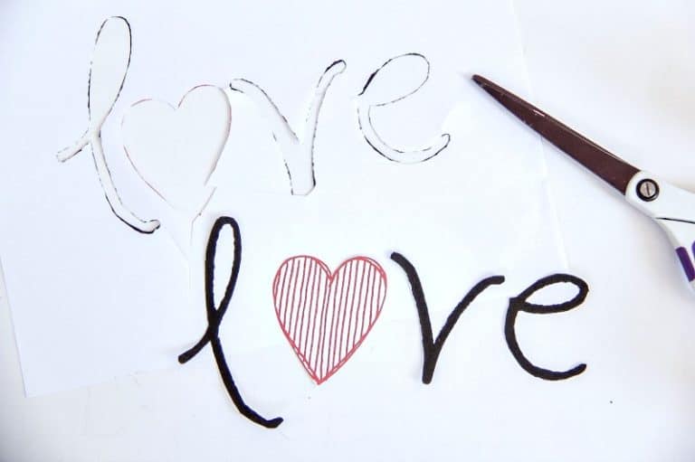 How To Make A Painted Love Sign