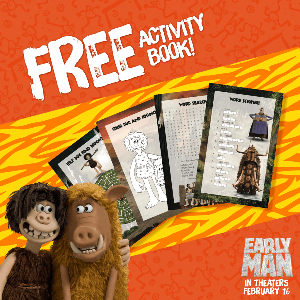 Early Man Movie Prize Pack and Free Printable Activity Booklet # ...
