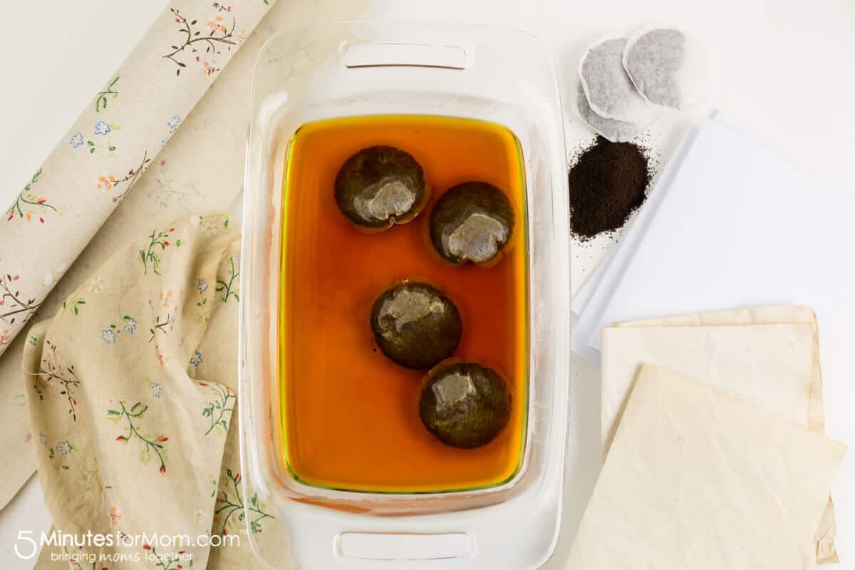 How To Make A DIY Journal With Tea Stained Paper