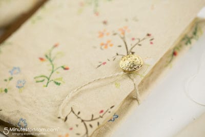 How To Make A DIY Journal With Tea Stained Paper