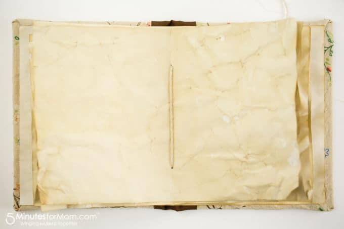 How To Make A DIY Journal With Tea Stained Paper