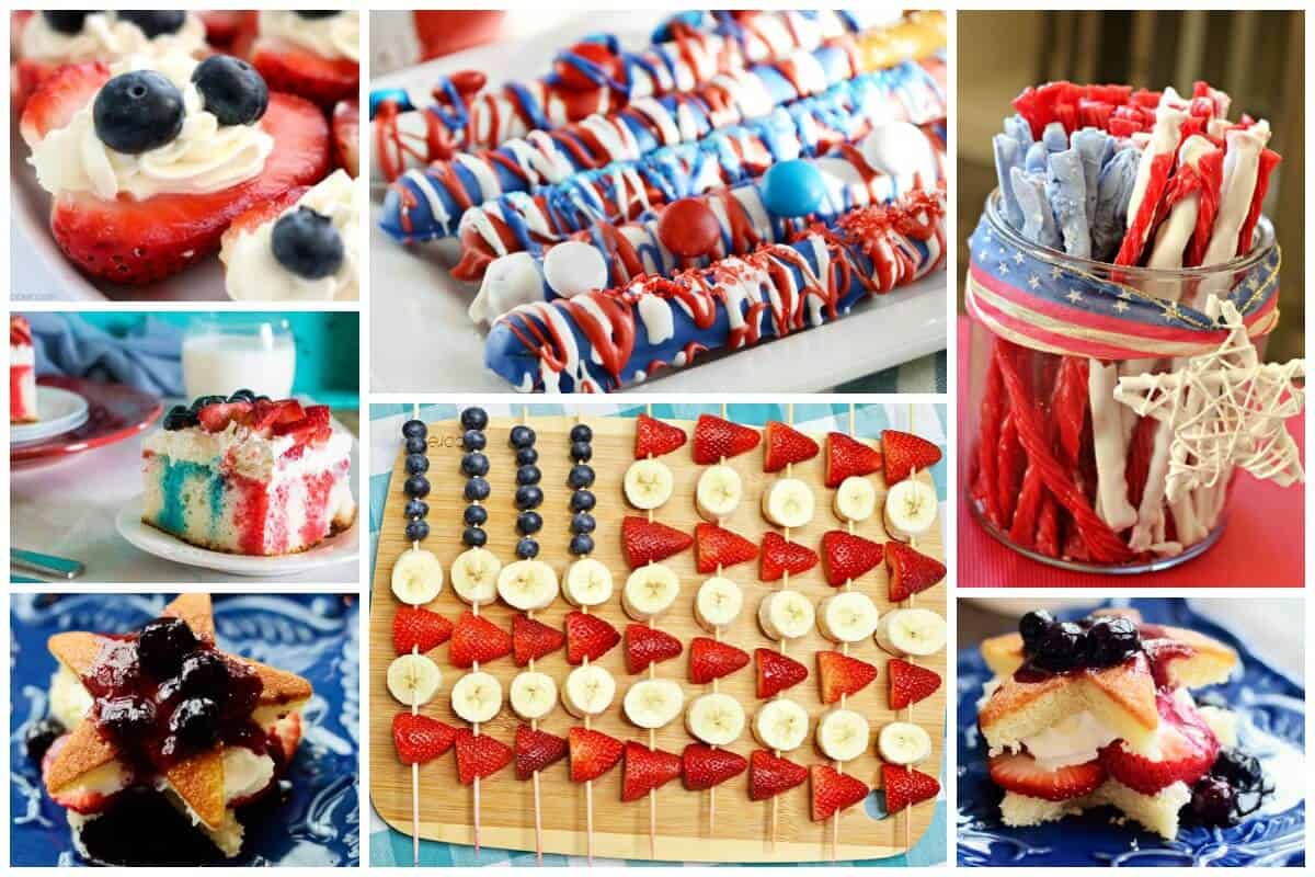 Red, White and Blue Treats and our Delicious Dishes Recipe Party - 5 ...
