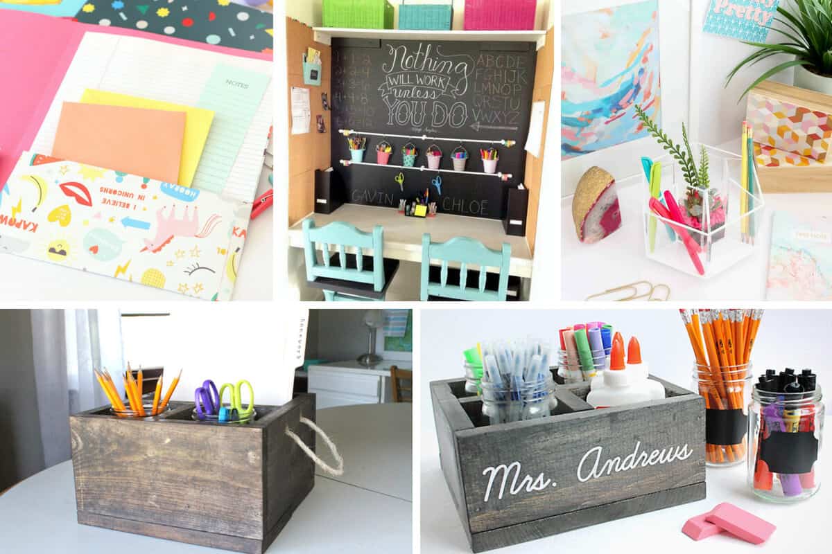 20 Back to School DIYs for an Organized School Year - 5 Minutes for Mom