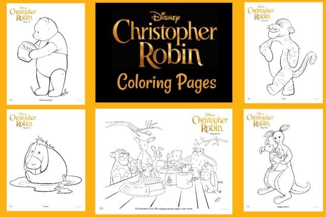 "Christopher Robin" Printables - Coloring Pages and Activity Sheets - 5 ...