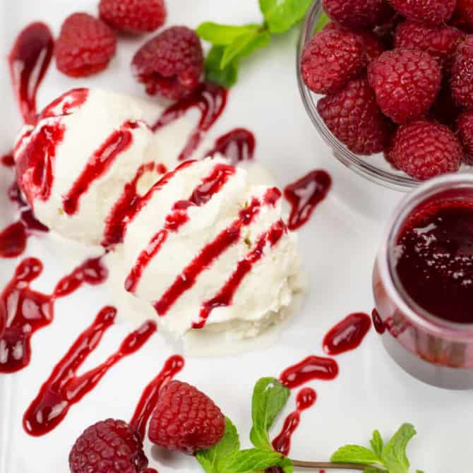 Raspberry Coulis - How To Make Raspberry Sauce - 5 Minutes for Mom