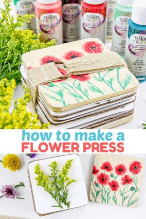 DIY Flower Press - How To Press Flowers - 5 Minutes for Mom
