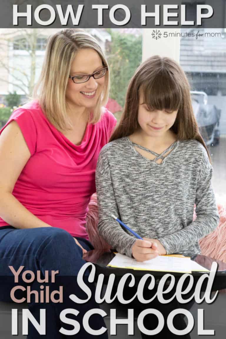How To Help Your Child Succeed In School - 5 Minutes for Mom