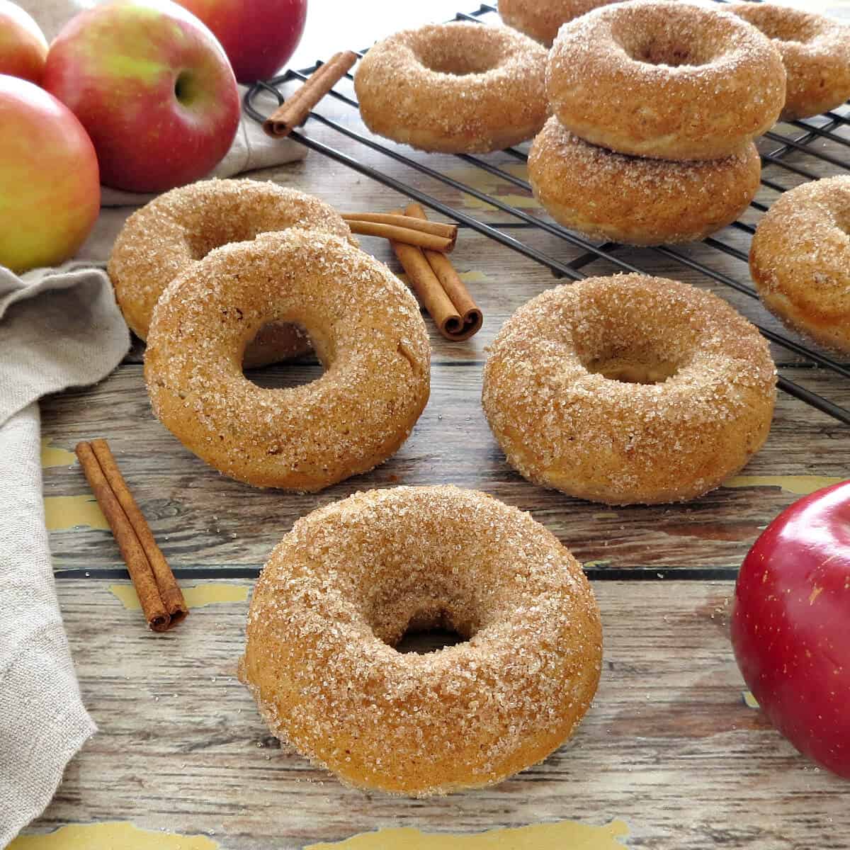 Apple Cinnamon Donuts - 5 Minutes for Mom