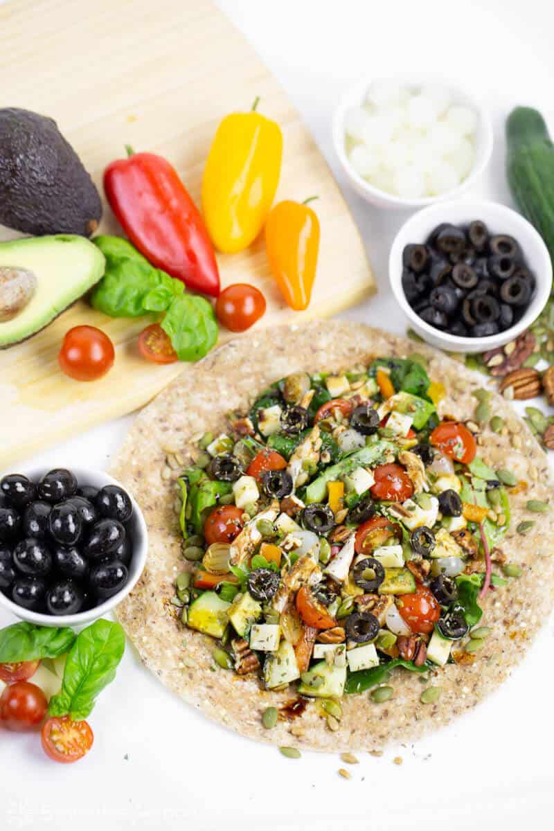 Mediterranean Wrap with Hojiblanca Olives from Spain - 5 Minutes for Mom