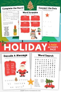 Christmas Printable Activities for Kids - 5 Minutes for Mom