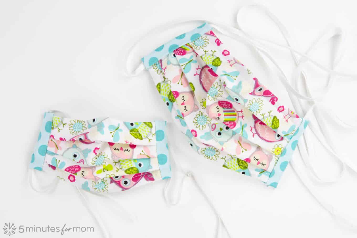 DIY Face Mask Pattern - How To Make A Cloth Face Mask - 5 Minutes for Mom