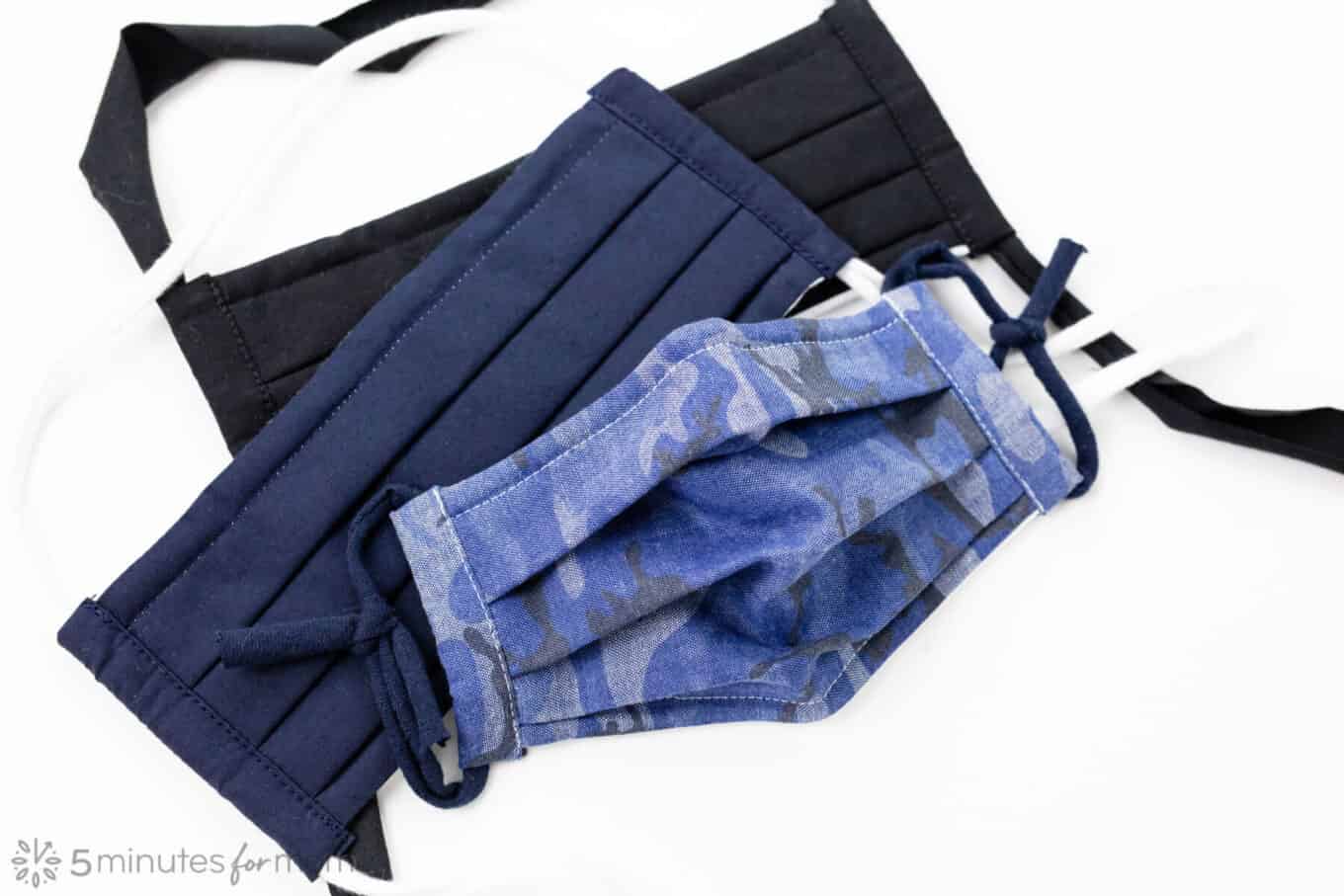 How to Make Ties for Face Masks using Knit Fabric - Easiest Face Mask ...