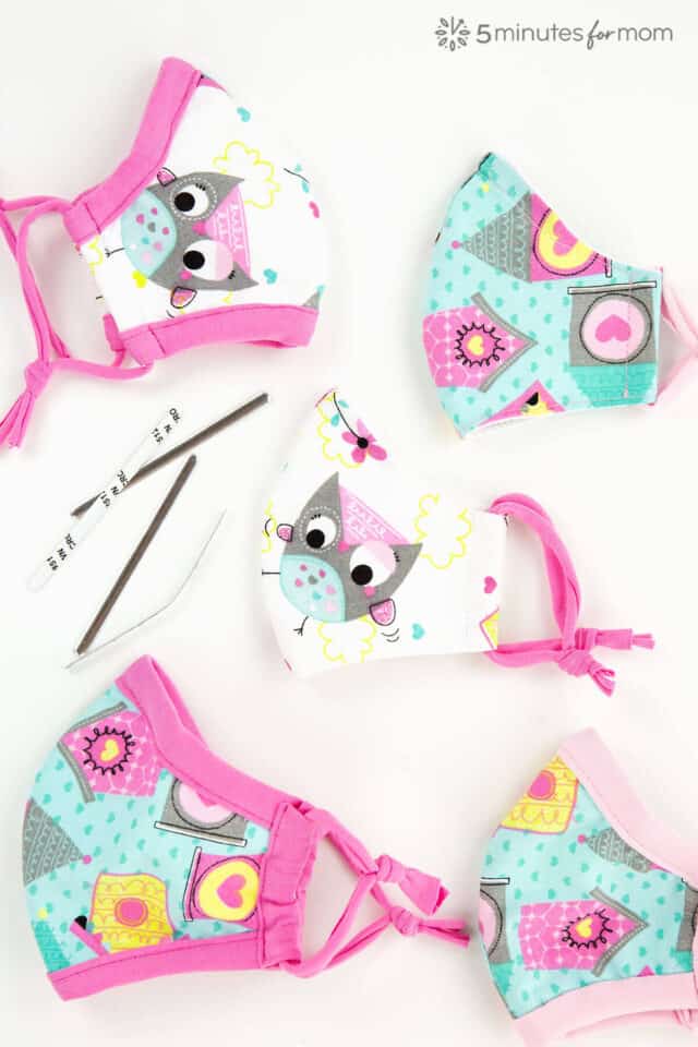 Best Fitted Face Mask Pattern PDF in 9 Sizes - 4 Adult and 5 Kids Sizes ...