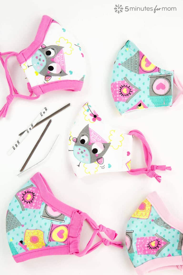 Best Fitted Face Mask Pattern PDF in 9 Sizes - 4 Adult and 5 Kids Sizes ...