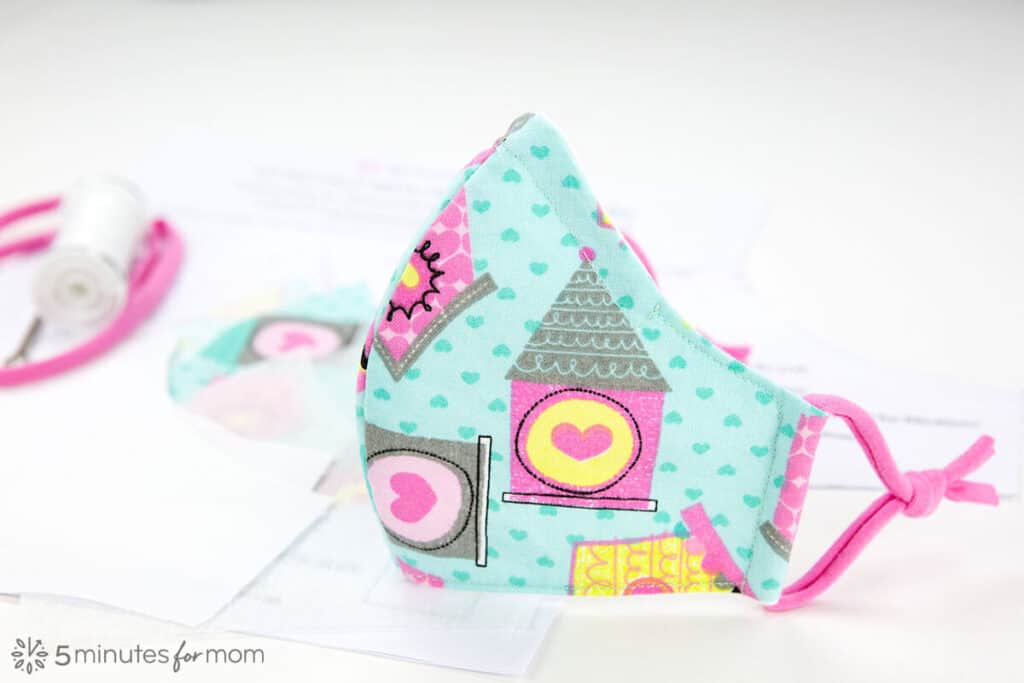 Face Mask Sewing Tutorial for a Fitted Mask Without Knit Binding - 5 ...