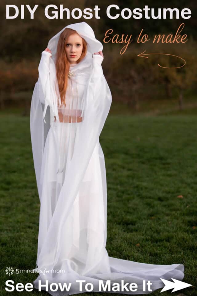 DIY Ghost Costume - How To Make A Stunning Ghost Halloween Costume - 5 ...
