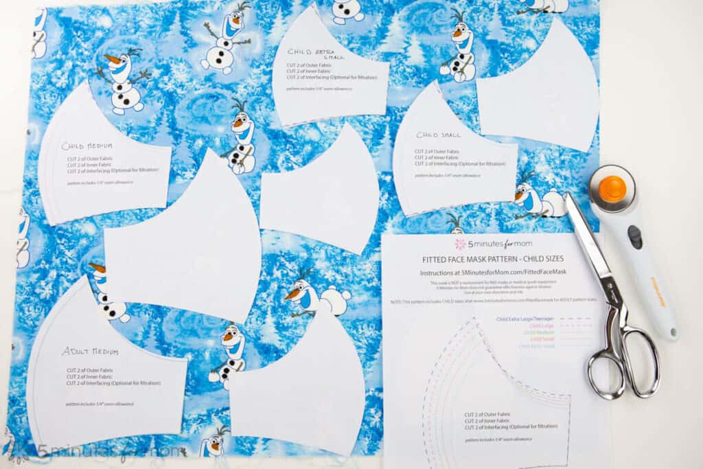 Face Mask Sewing Tutorial for a Fitted Mask Without Knit Binding - 5 ...