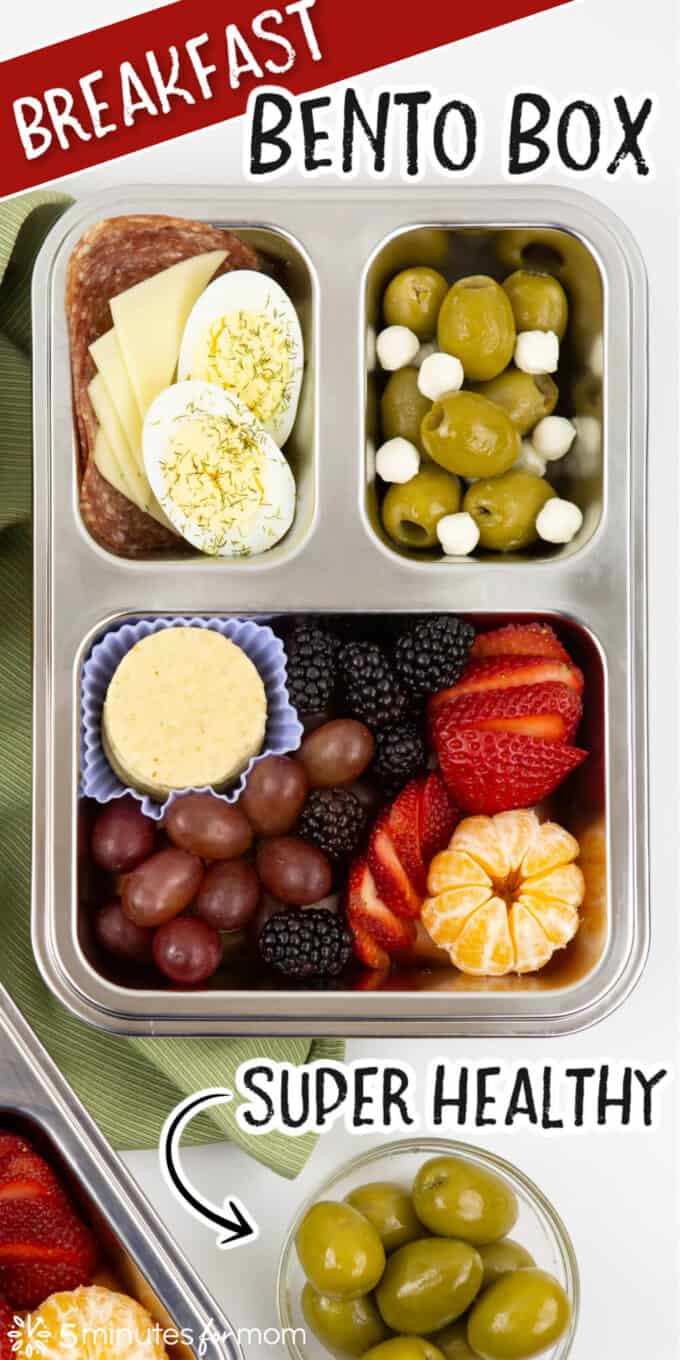 Breakfast Bento Box - Packed with Protein and Healthy Fats - 5 Minutes ...