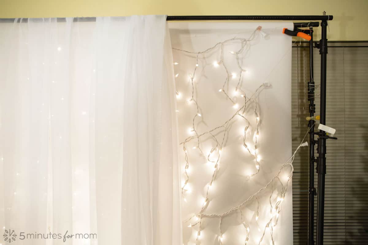 Easy Photography Backdrop With Mini Lights 5 Minutes For Mom